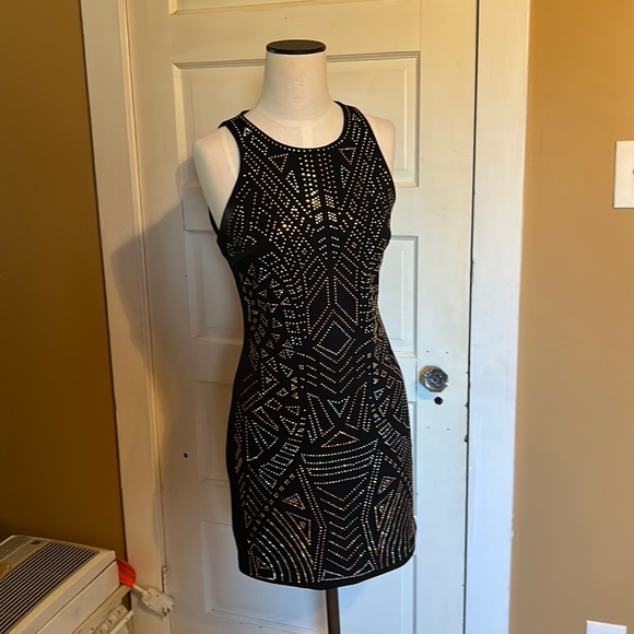 Fate | Dresses | Silvergold Studded Form Fitting Small Dress From Fate ...